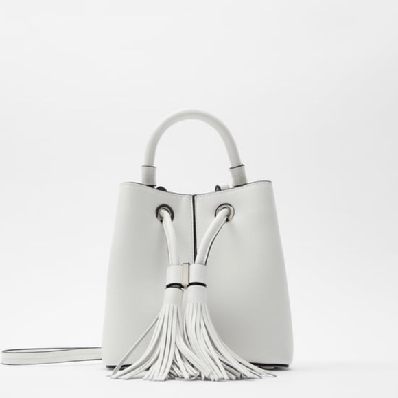Zara | Bags | Zara Mini Tassel Bucket Bag | Poshmark
